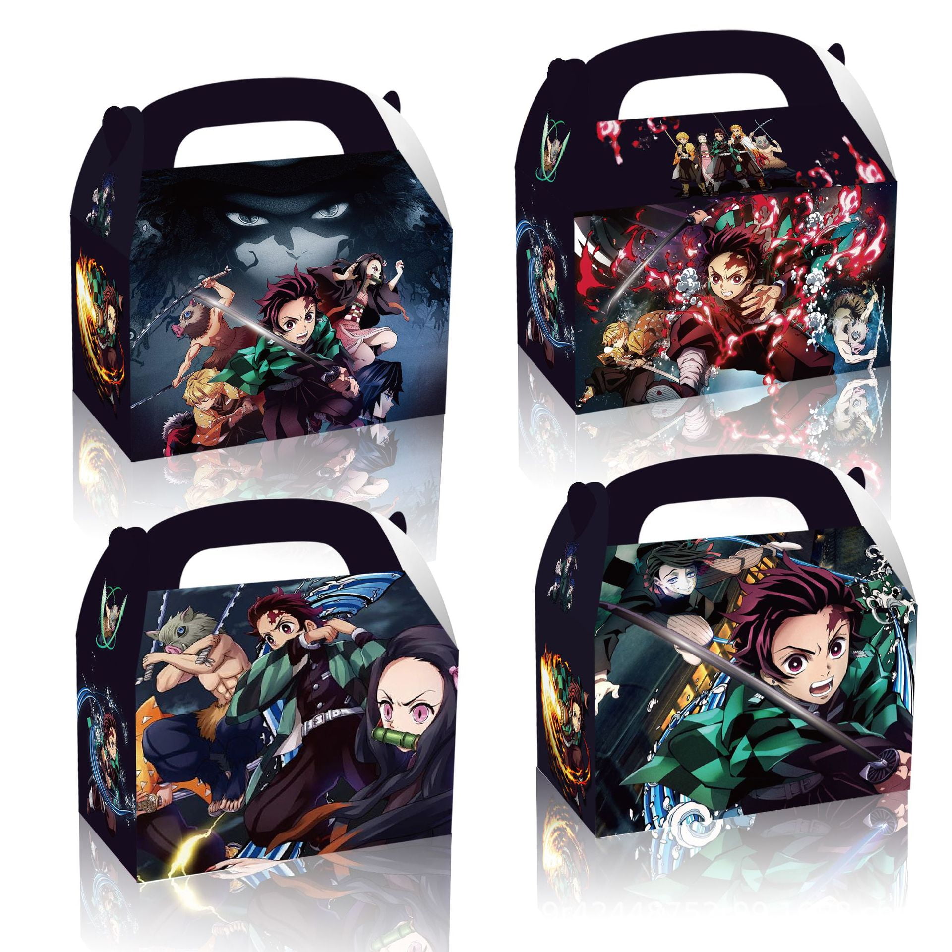 12 Pcs Demon Slayer Treat Boxes Party Favor Goodie Bag Boxes for Candy ...