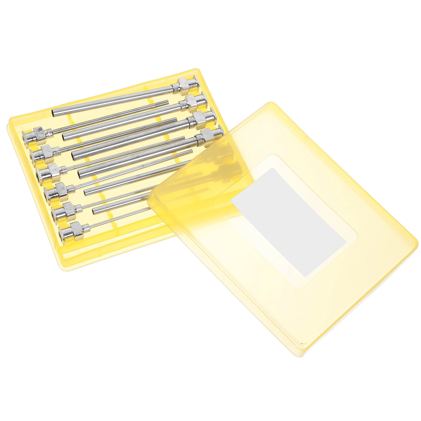 12 Pcs Dispensing Precision Head Injector Glue Syringe Silver - Walmart.com