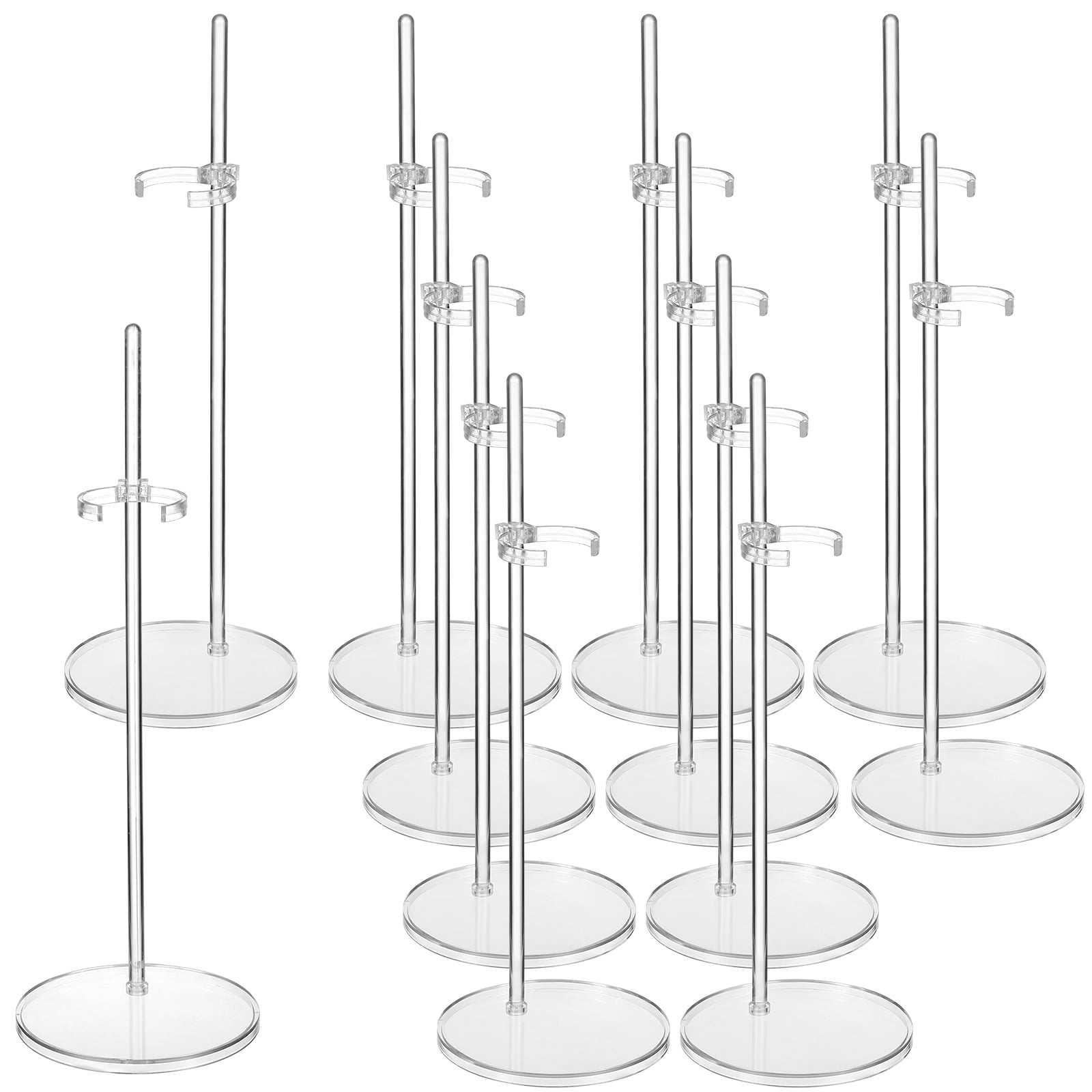 12 Pcs Display Shelves Models Doll Display Stand Doll Display Rack ...