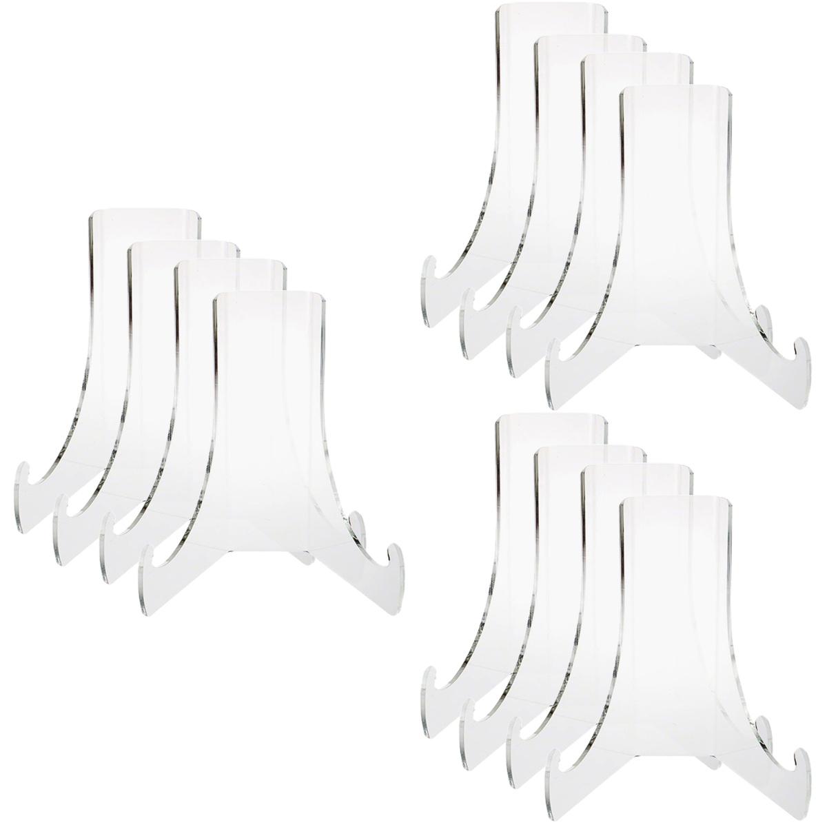 12 Pcs Display Shelves Tabletop Photo Frame Easels Plate Stands Plate ...