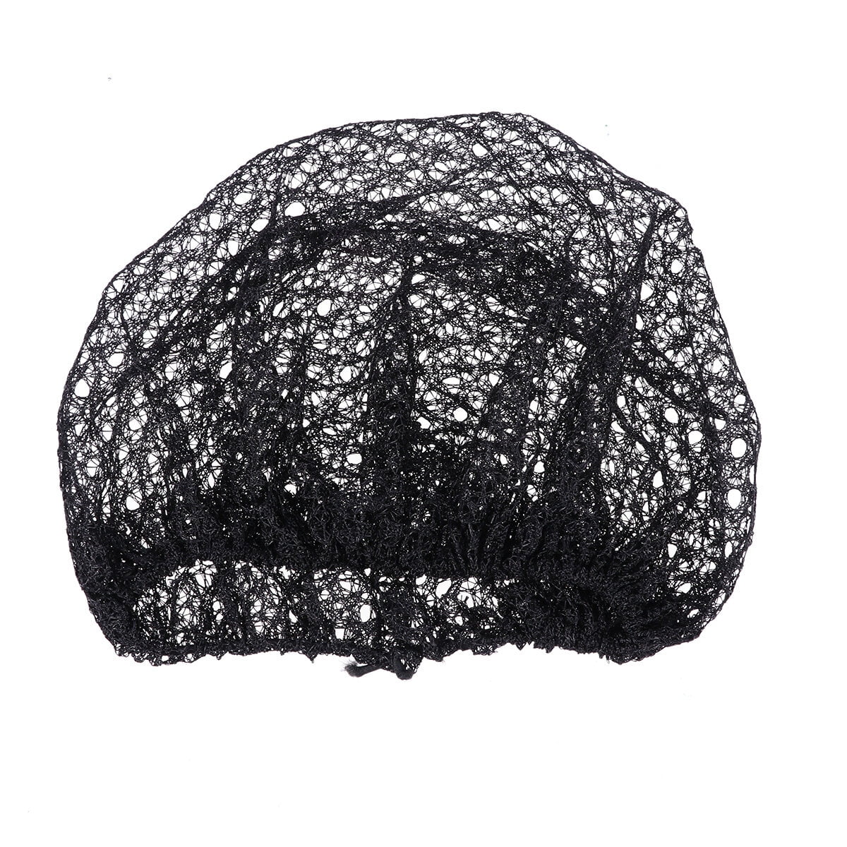 12 Pcs Disposable Mesh Black Hair Net Caps Elastic Free Size Head ...