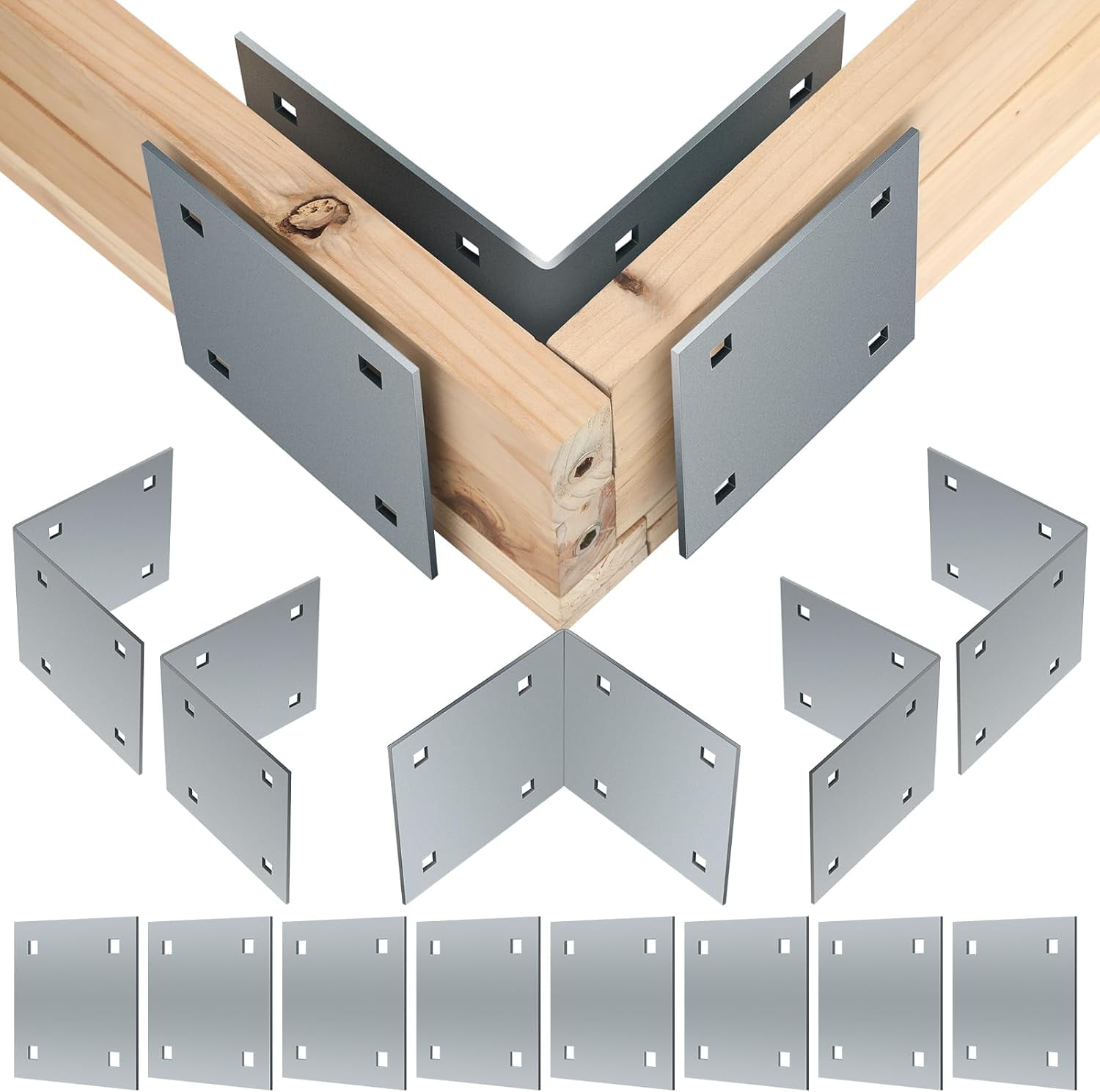 12 Pcs Dock Hardware Include Inside Corners and Backer Plates Heavy ...