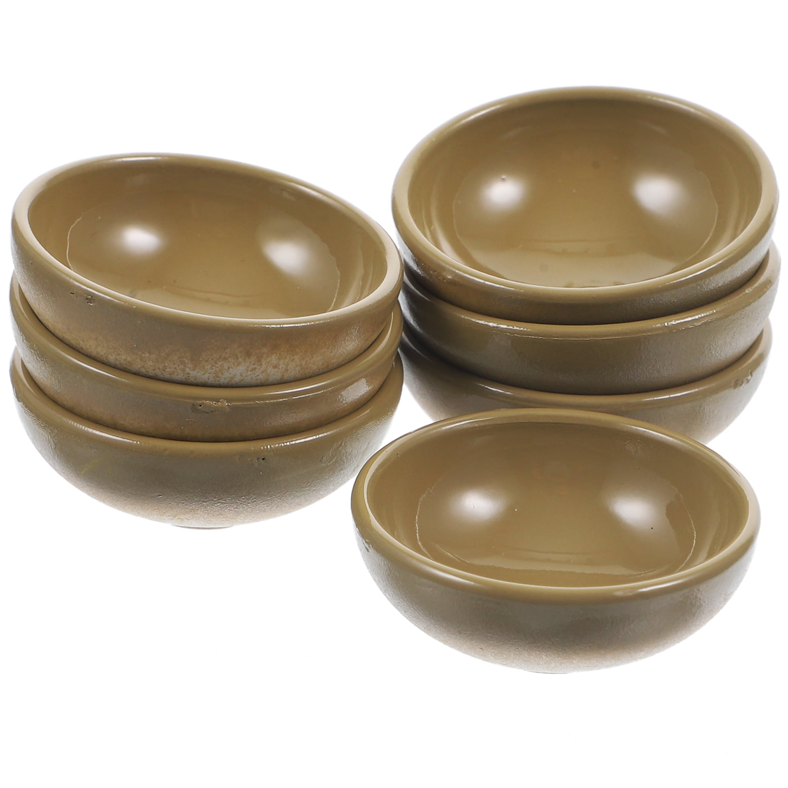 12 Pcs Dollhouse Mini Simulation Cups Dolls Round Bowls Realistic Tiny ...