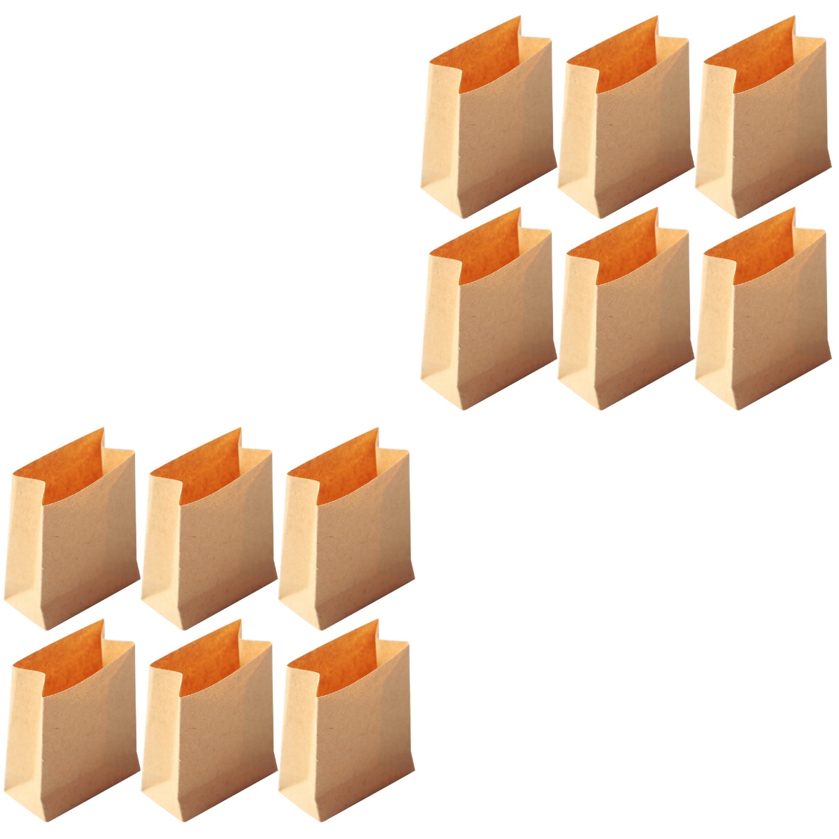 12 Pcs Dollhouse Paper Bag Models Wrapping Bag Decor Mini Scene Paper ...