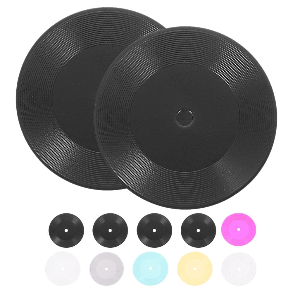 12 Pcs Dollhouse Records Vinyl Records Children Miniature Toy Dollhouse ...