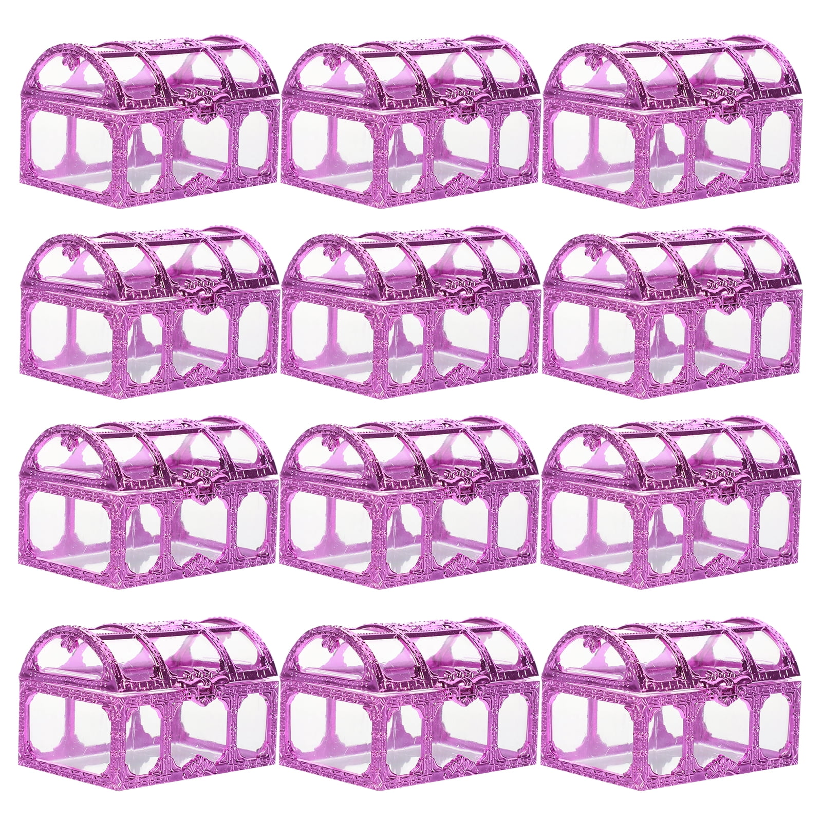 HEMOTON 12pcs Rosy Treasure Chest Candy Box for Easter Birthday Baby ...