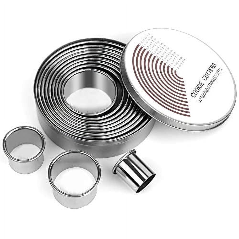 12 Pcs Donut Hole Cookie Biscuit Cutter Set for Baking, Graduated ...