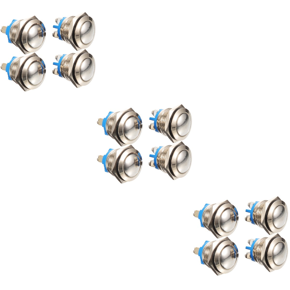 12 Pcs Doorbell Button Wireless Doorbell Push Button for Door Small ...