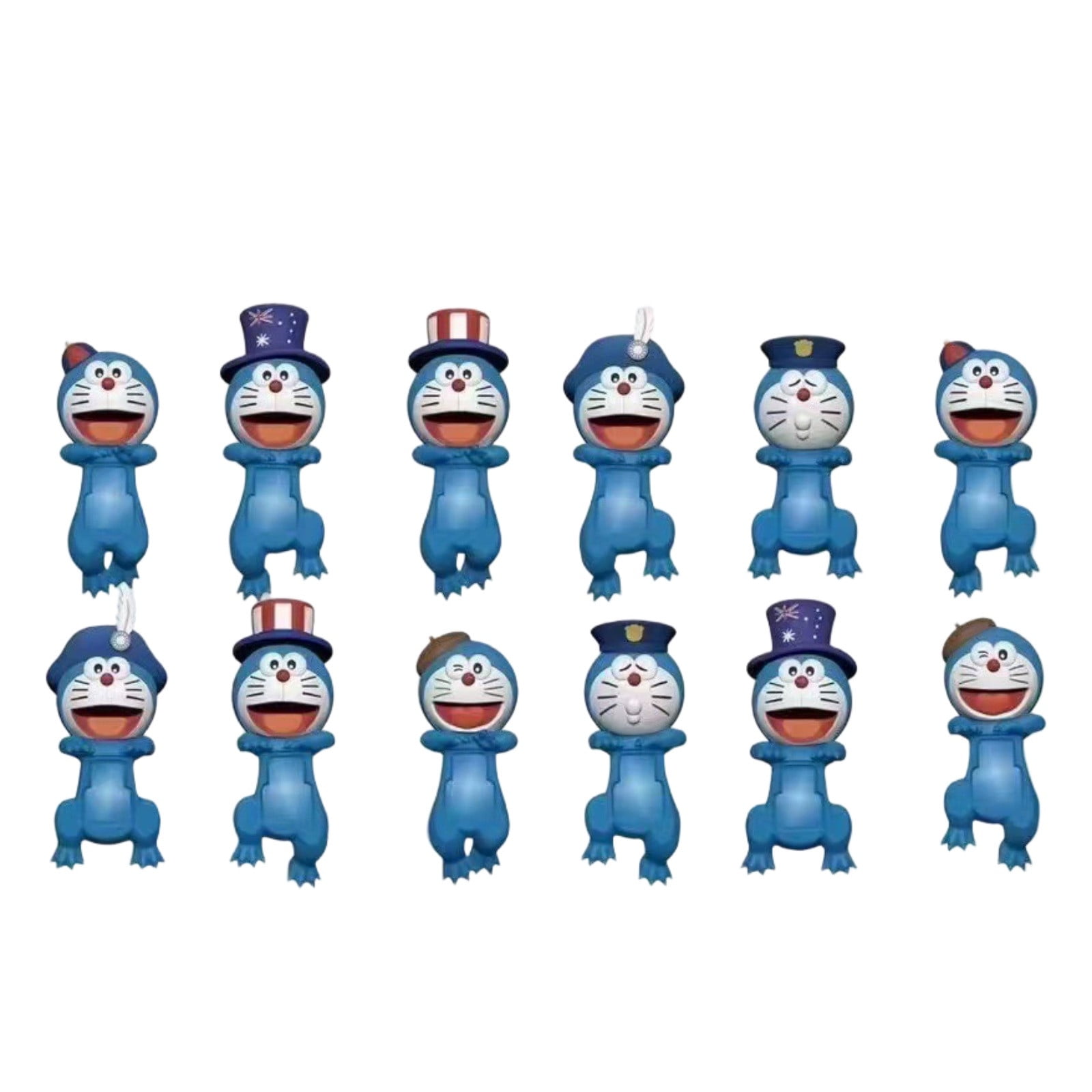 12 Pcs Doraemon Surprise Blind Box Statues,Collection Set 12 ,Doraemon ...