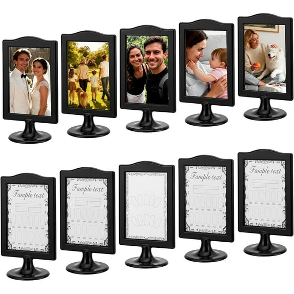 12 Pcs Double Sided Picture Frame 4x6 Inch 2 Sided Pedestal Photo Frame ...
