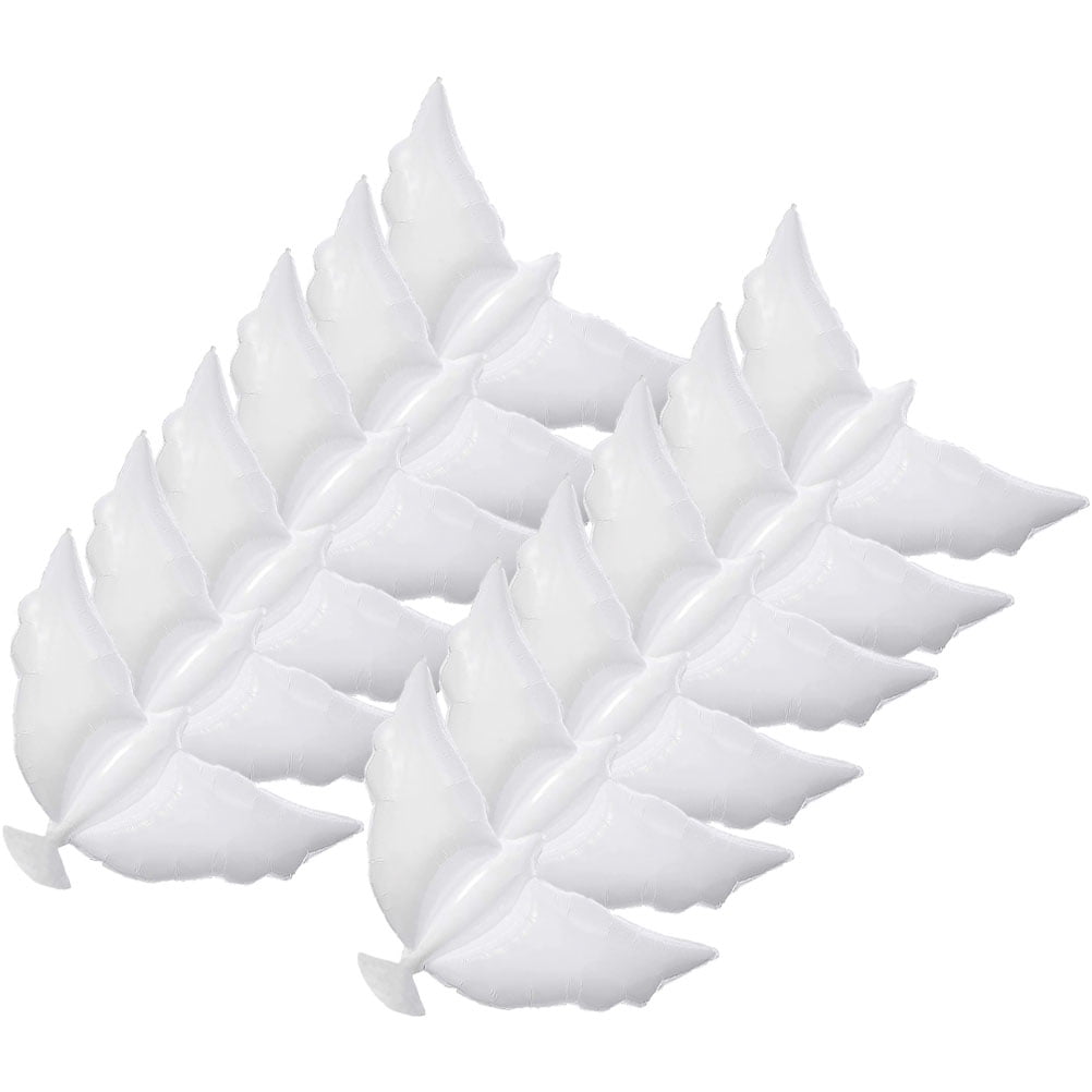 12 Pcs Dove Balloon Column Stand Memorial Helium Balloons White ...