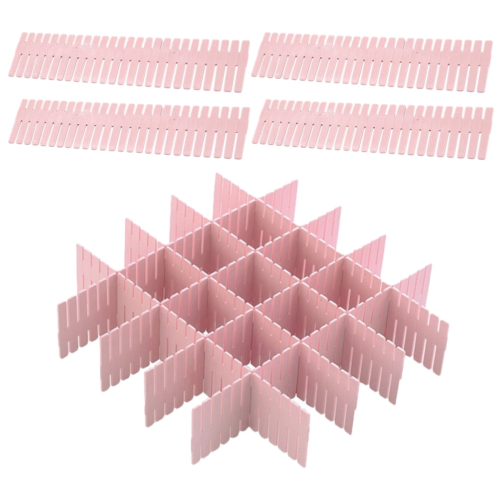 Nestingho Plastic Sub-Grid Drawer Dividers Pink 12Pcs 14.6In By 2.8In ...