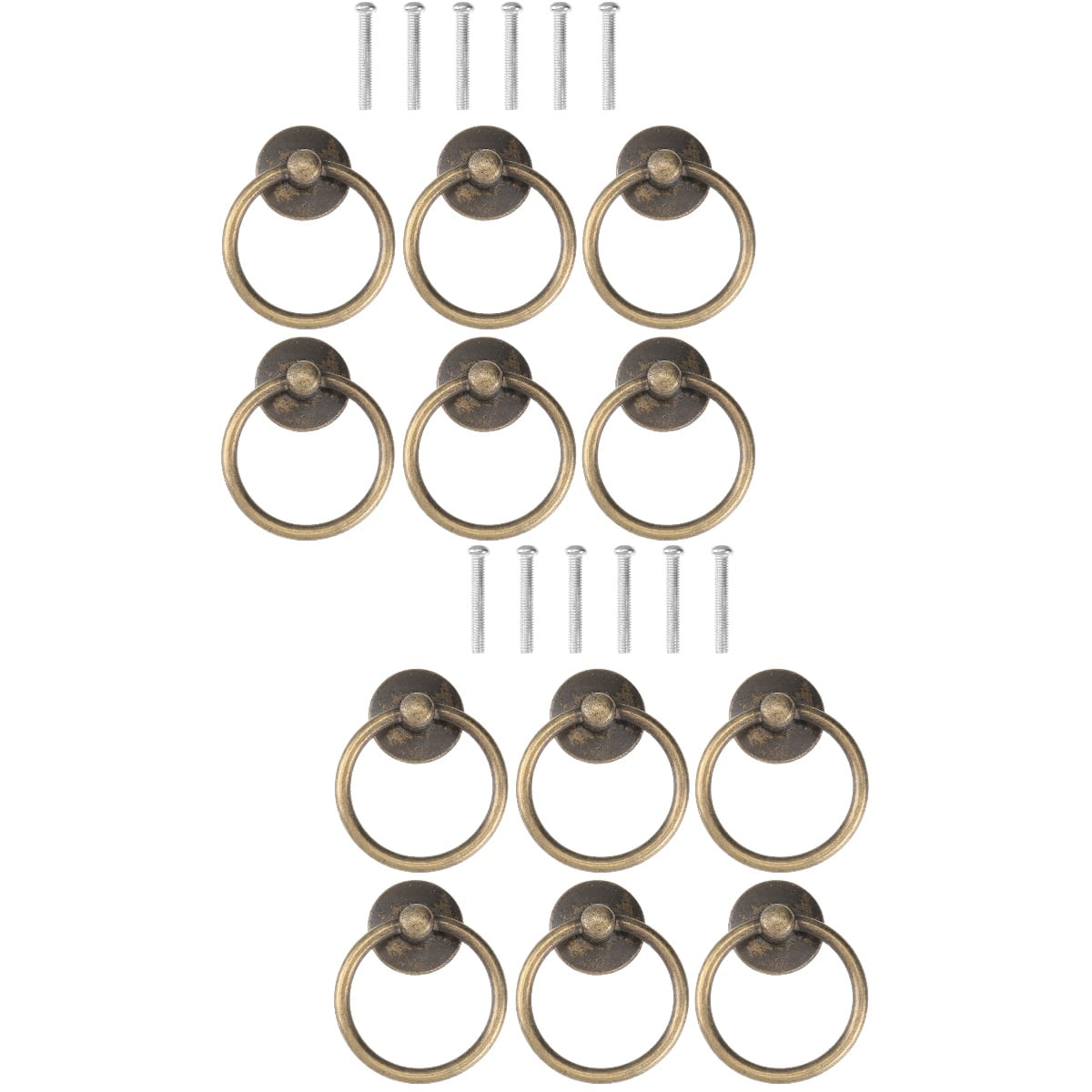 12 Pcs Drawer Pulls Door Knob Single Hole Handle Modern Cabinet Handles ...