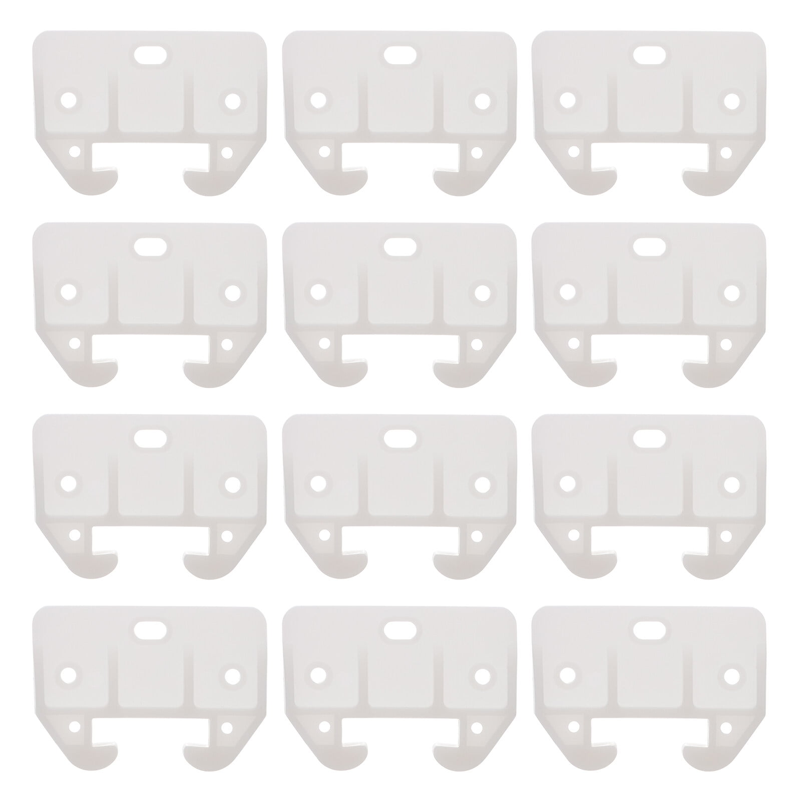 12 Pcs Drawer Rail Parts Plastic Drawers Drawer Track Guides Rail ...