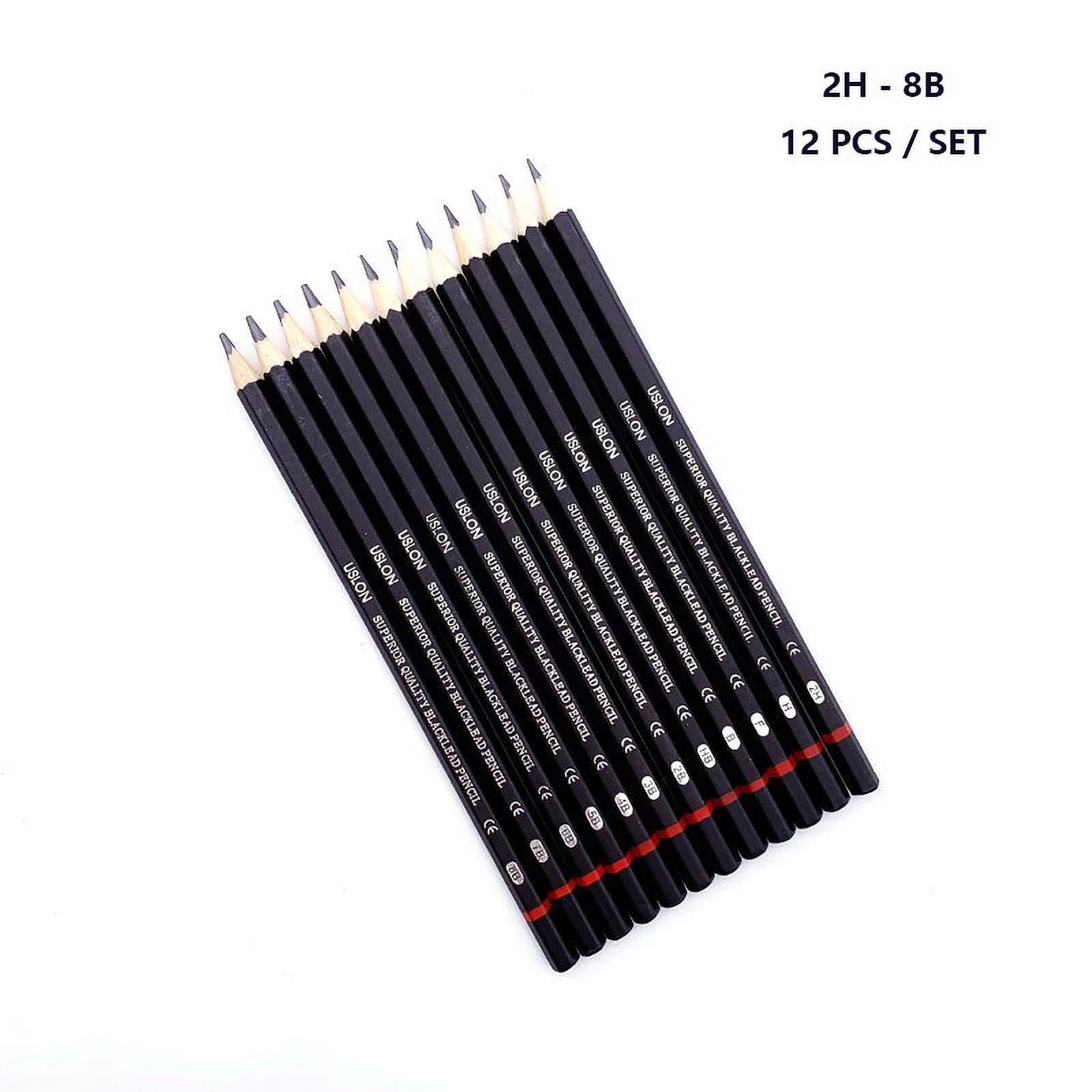 12 Pcs Drawing Sketching Pencil Set, Art Drawing Graphite Pencils (2H ...