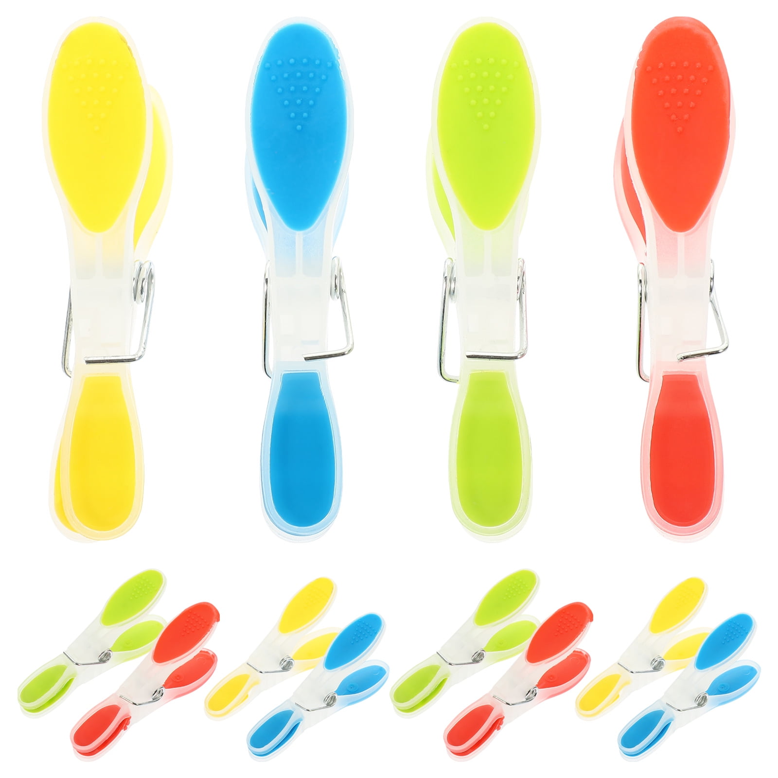 12 Pcs Drying Clip Multifunctional Clips Plastic Laundry Hanger ...