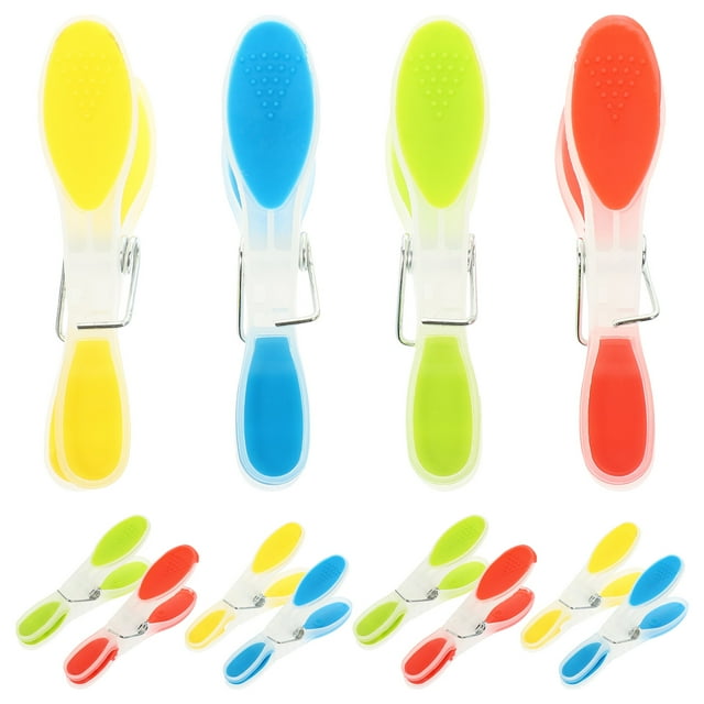 12 Pcs Drying Clip Multifunctional Clips Plastic Laundry Hanger ...