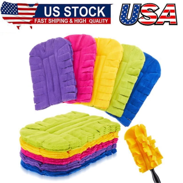 12 Pcs Duster Refill Fleece Refills Hand Dusters Cleaning Reusable ...