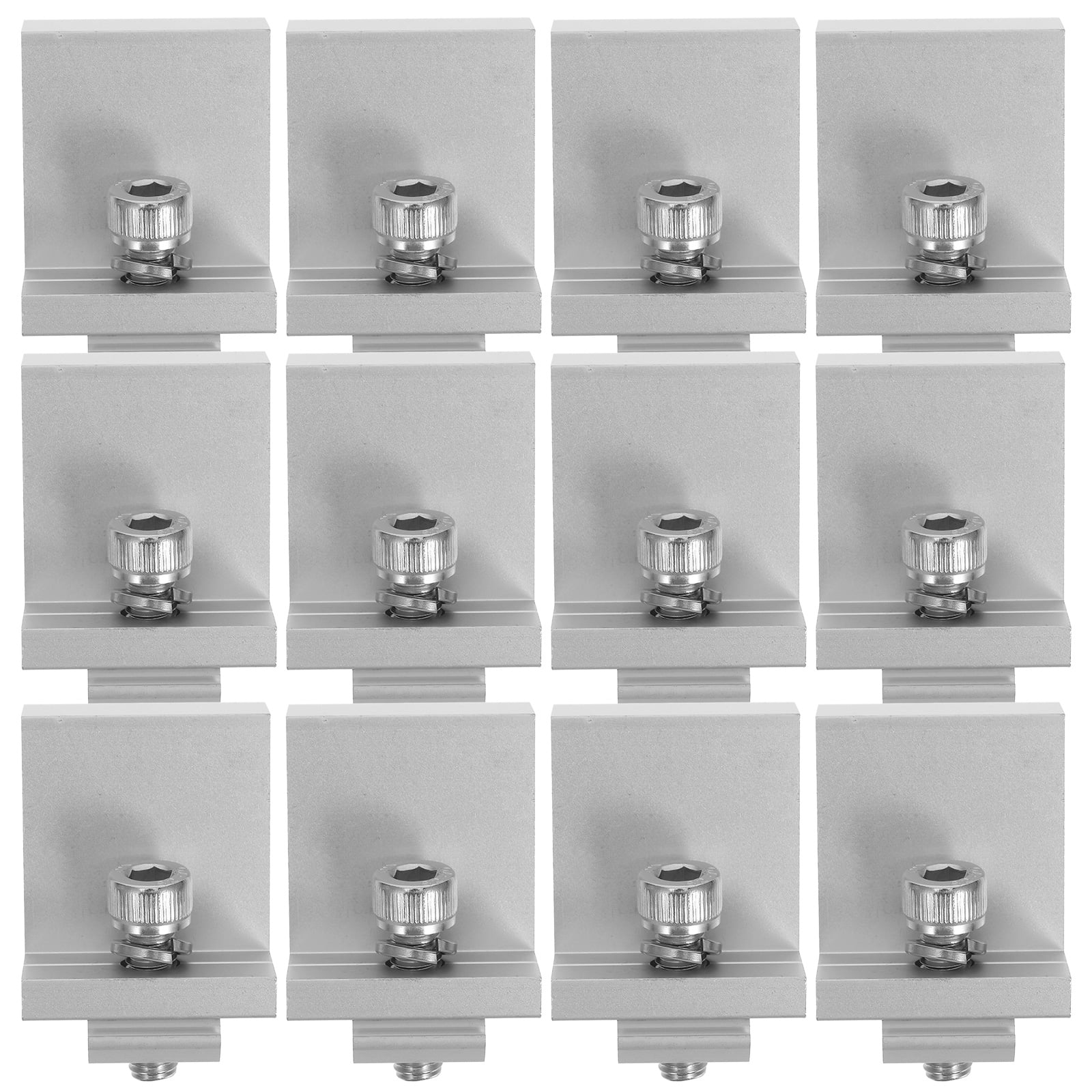 12 Pcs Earth Clamp Solar Panel Earthing Clip Supply Photovoltaic ...