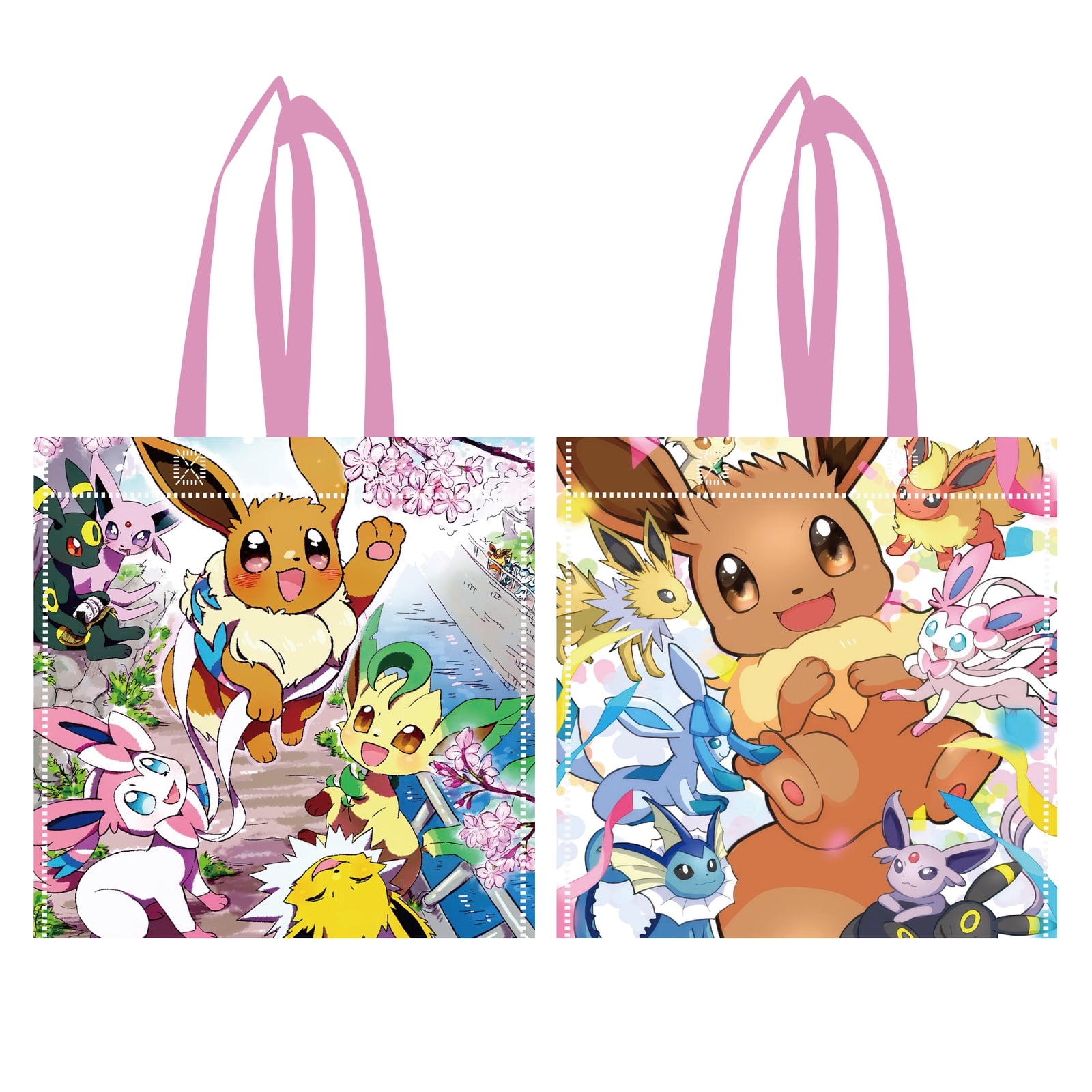 12 Pcs Eevee Party Favor Bags Reusable Non-Woven Bags Eevee Gift Tote ...