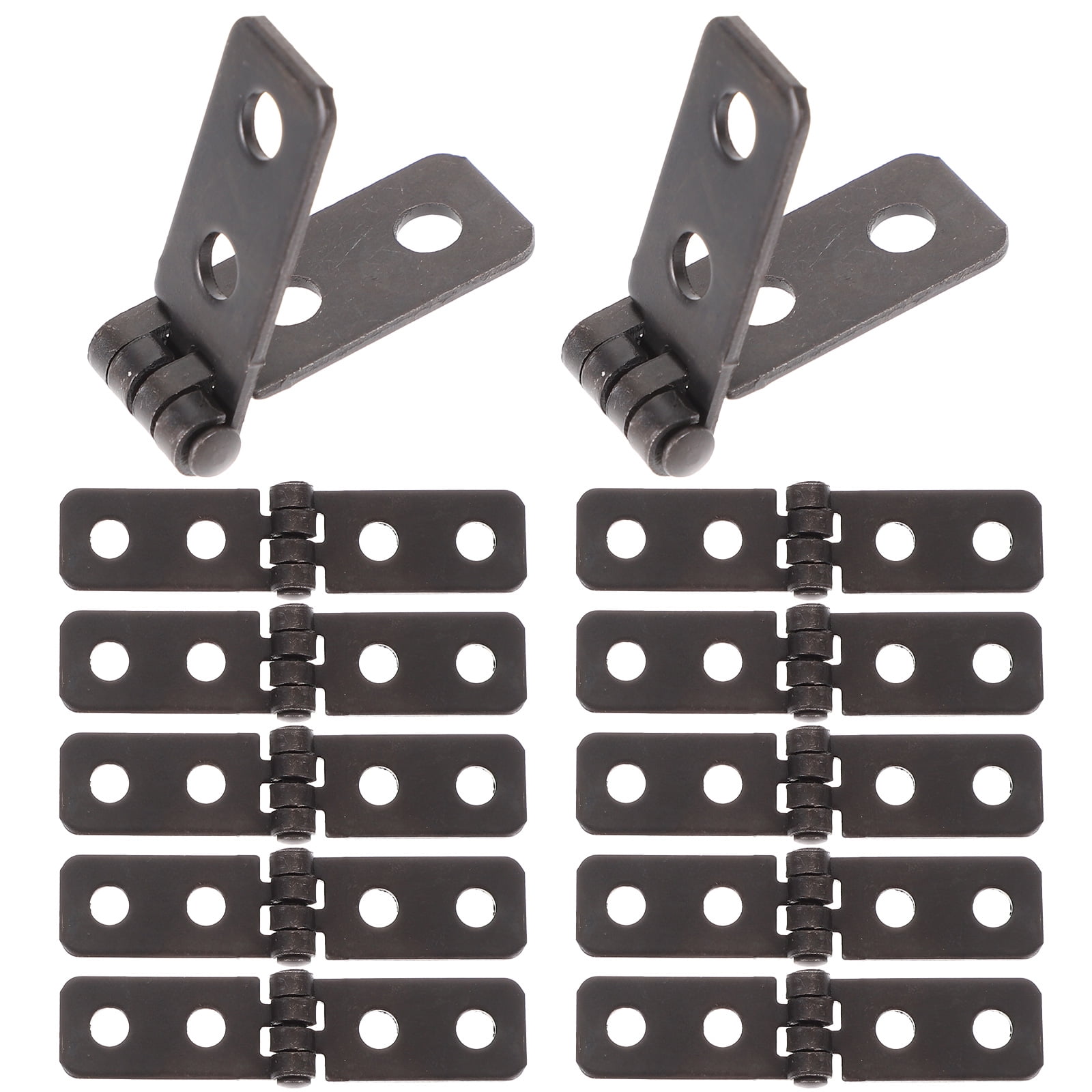 12 Pcs Electric Box Hinge Lid Butler Tray Cabinet Hinges Black ...