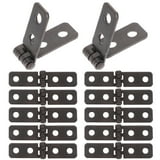 12 Pcs Electric Box Hinge Lid Butler Tray Cabinet Hinges Black ...