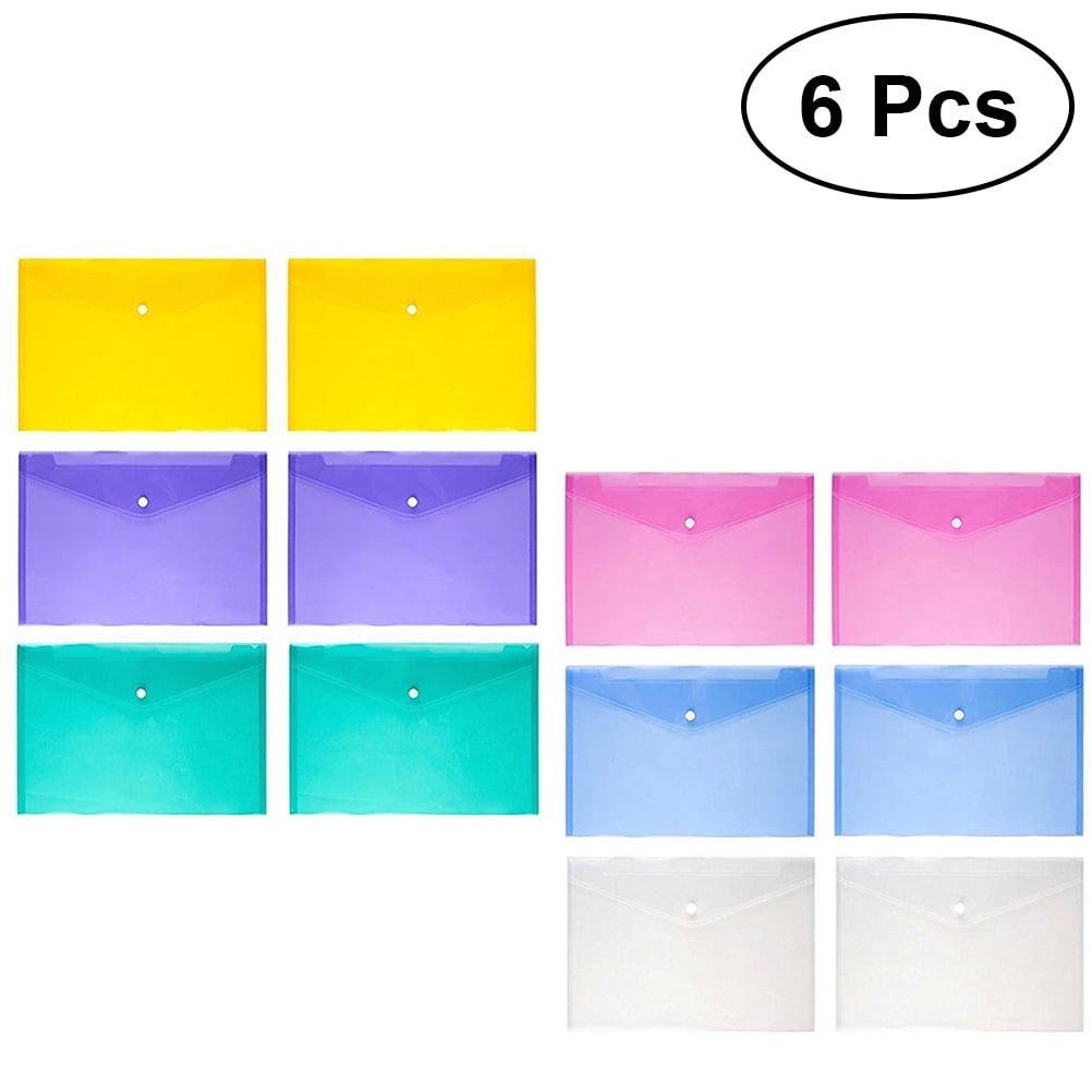 12 Pcs Envelope File Document Folder Clear Document Envelope Organizer ...