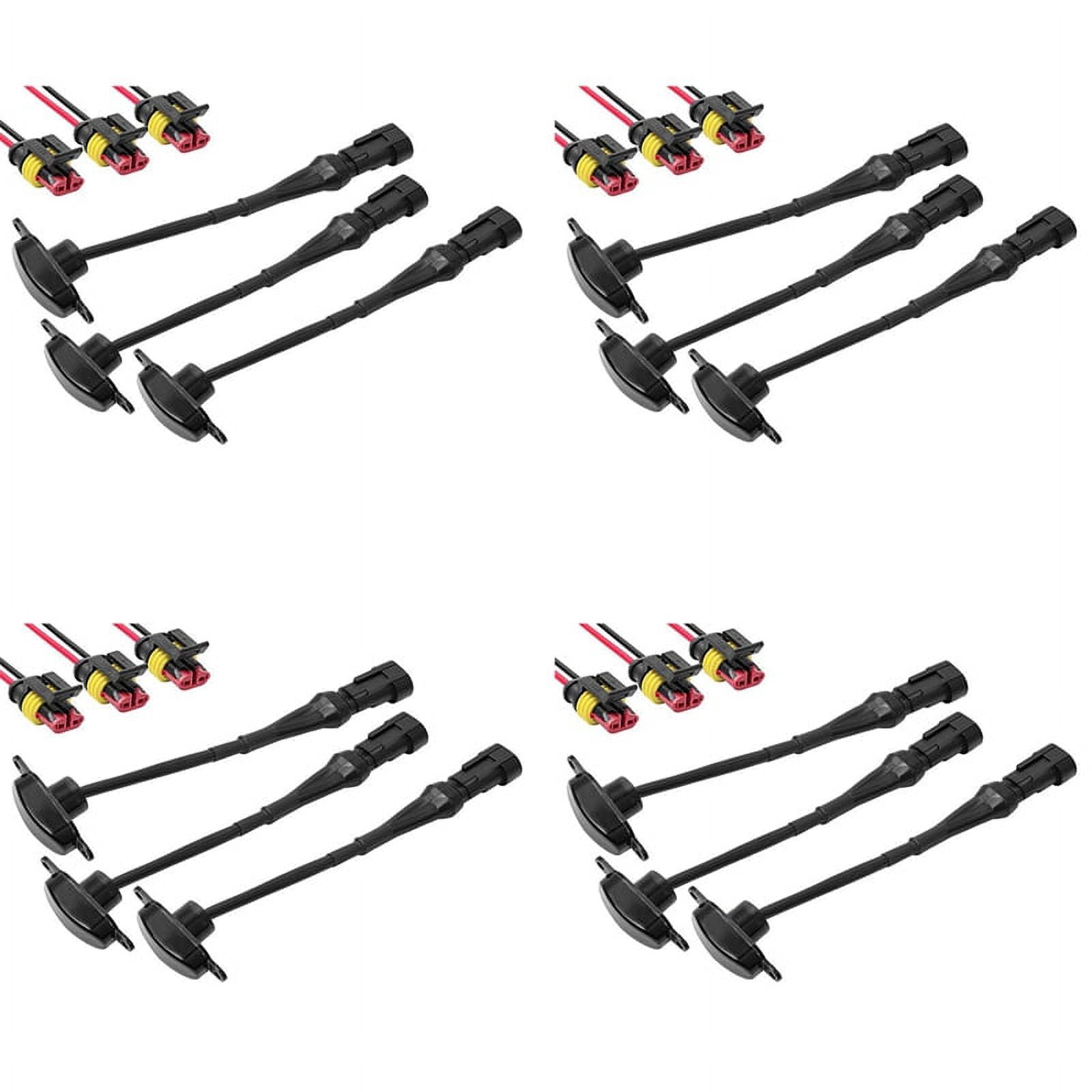 12 Pcs External Amber LED Lights Decoration, LED Front Grille Lights ...