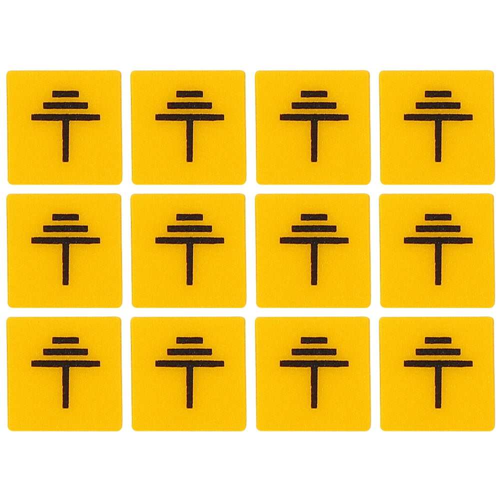 12 Pcs Extinguisher Sign Maintenance Stickers Ground Identification ...