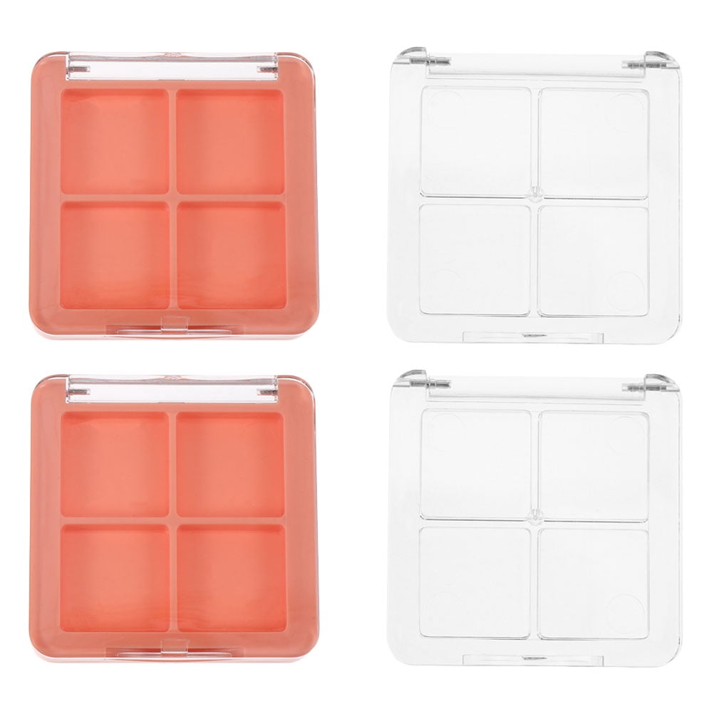 12 Pcs Eye Shadow Box Cosmetic Case Storage Clear Plastic Containers ...
