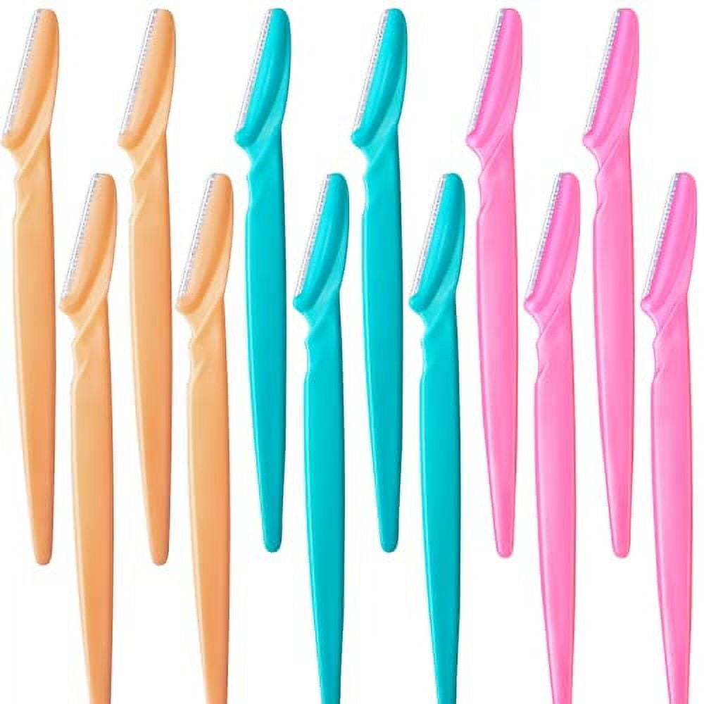 12 Pcs Face Razors for Women, Dermaplane Tool Eyebrow Razor for ...