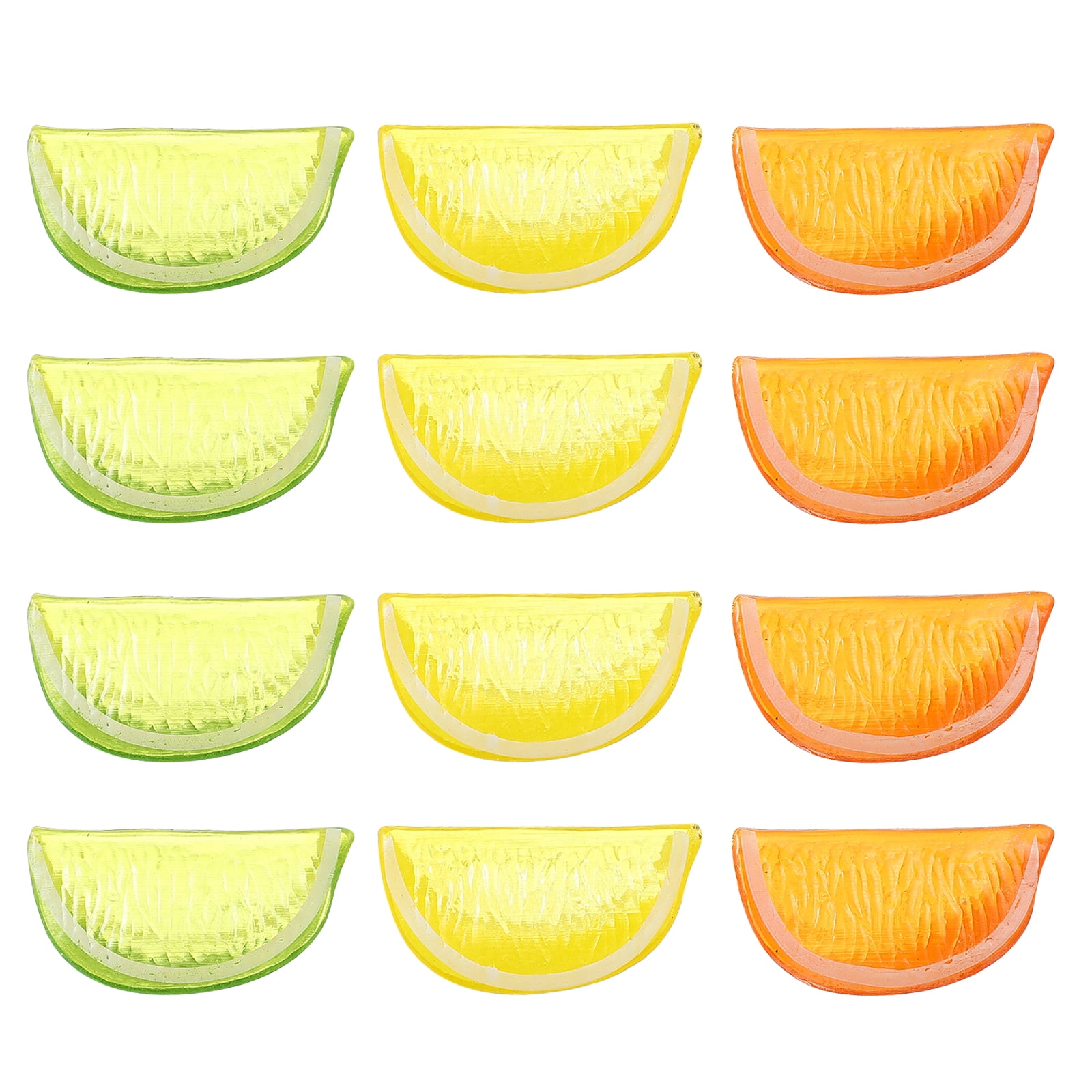 12 Pcs Fake Lemon Wedges Party Decor Fruit Yellow Home Light House ...