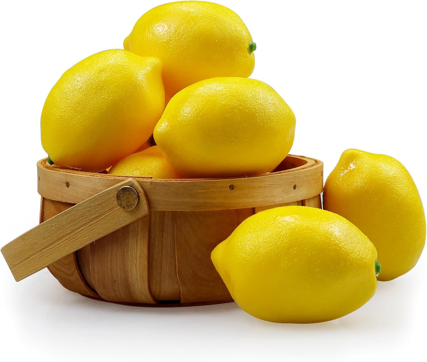 12 Pcs Fake Lemons,Artificial Yellow Lemons Artificial Fruits Faux ...