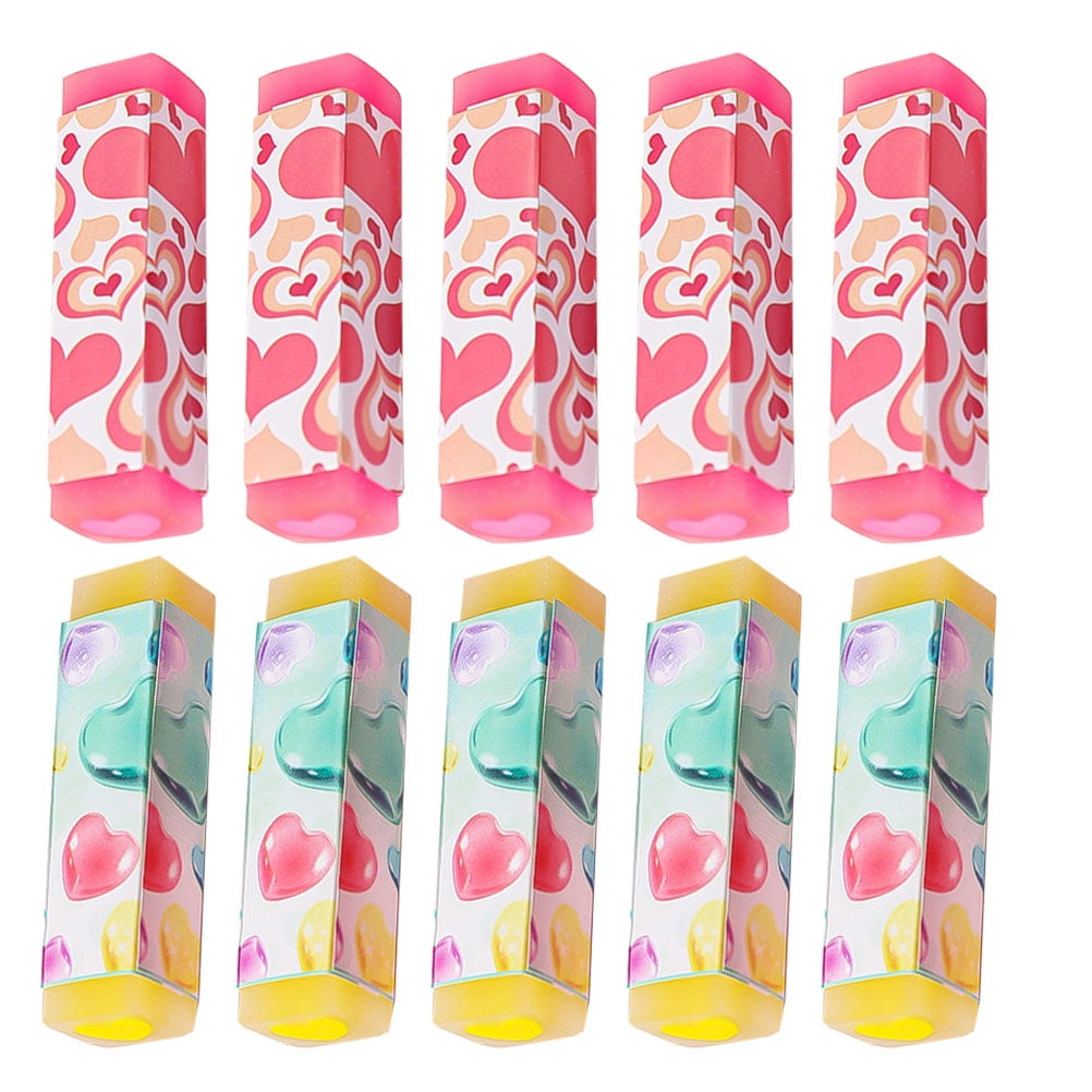 12 Pcs Favors Eraser Love Decorative Erasers Practical Student ...
