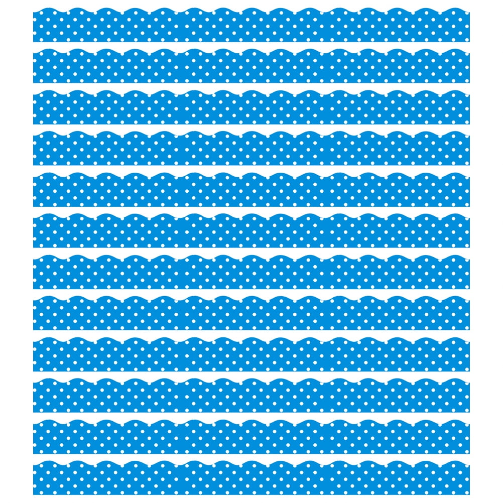 FONDOTIN 12Pcs Blue Magnetic Border Trim for Whiteboard Blackboard PVC ...