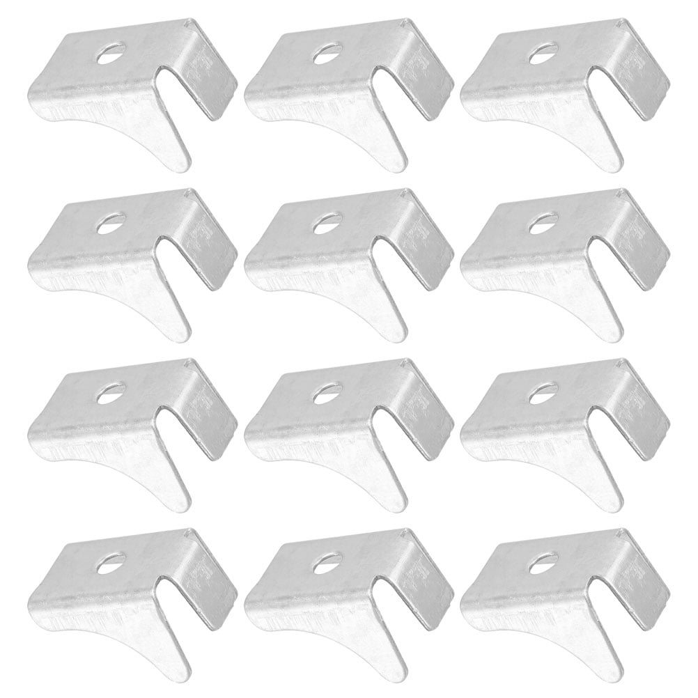 12 Pcs File Cabinet Accessories Metal Shelf Clips Shelving Brackets ...