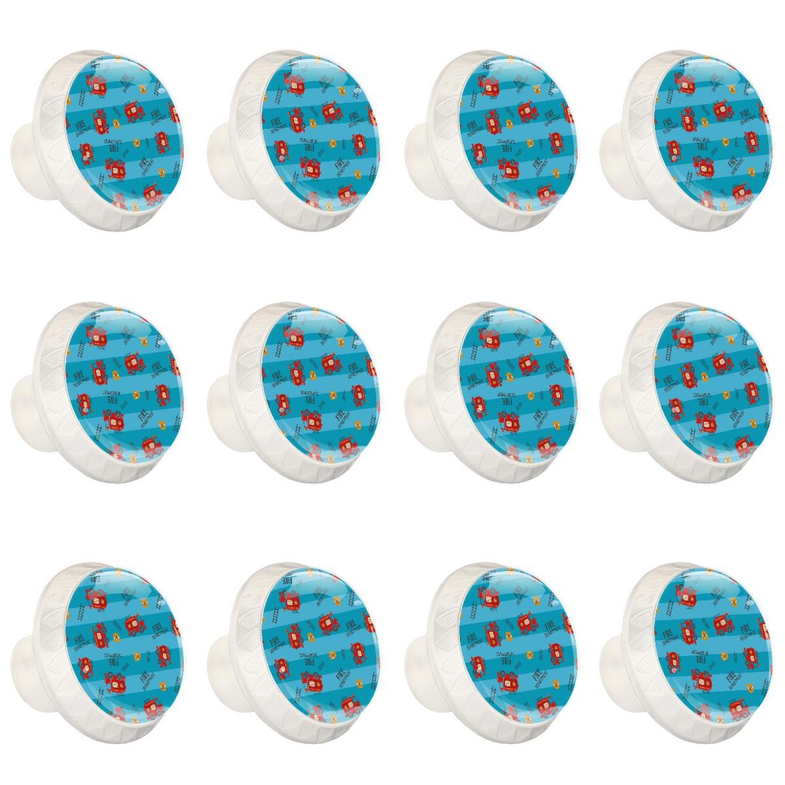 12 Pcs Fire Truck Knobs for Kitchen Cabinet Cupboard Dresser Bookcase ...