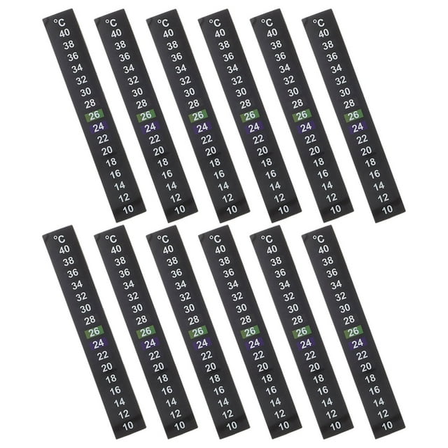 12 Pcs Fish Tank Temperature Sticker Strip for Aquarium Thermometer on ...
