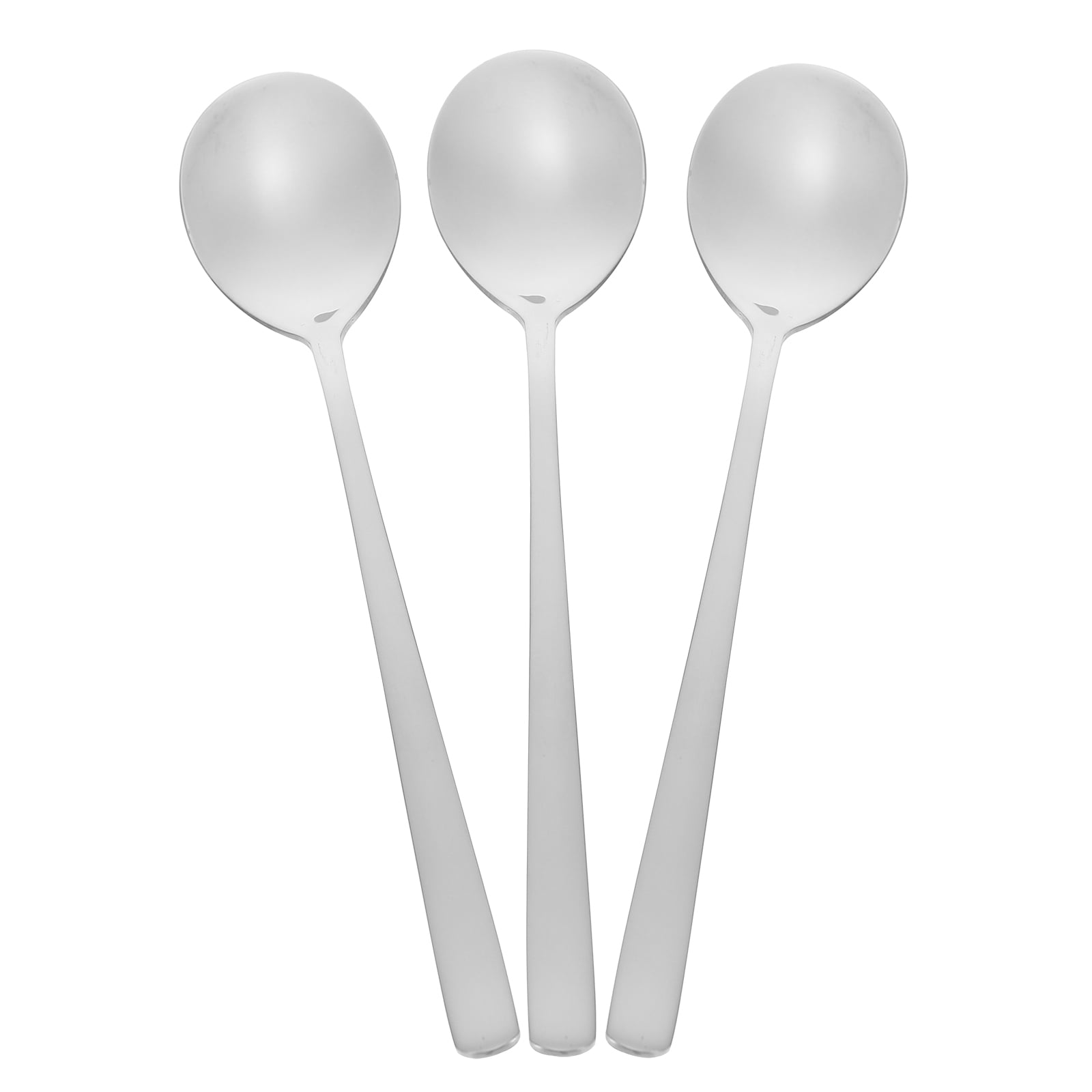 12 Pcs Flat Bottom Spoon Flatware Cutlery Tableware Ice Cream Spoons ...