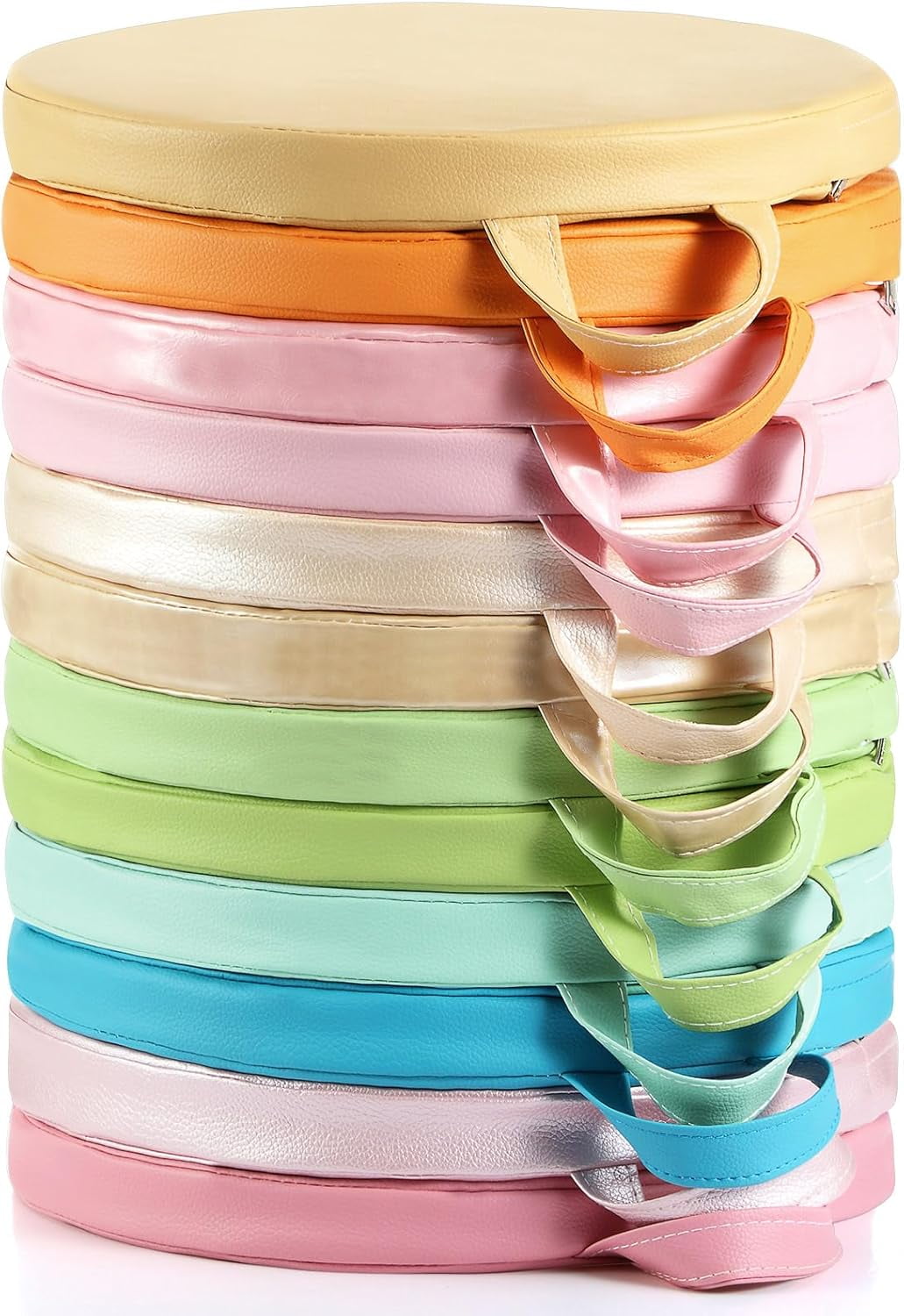 12 Pcs Floor Cushions Classroom Flexible Floor Seating with Handle for ...