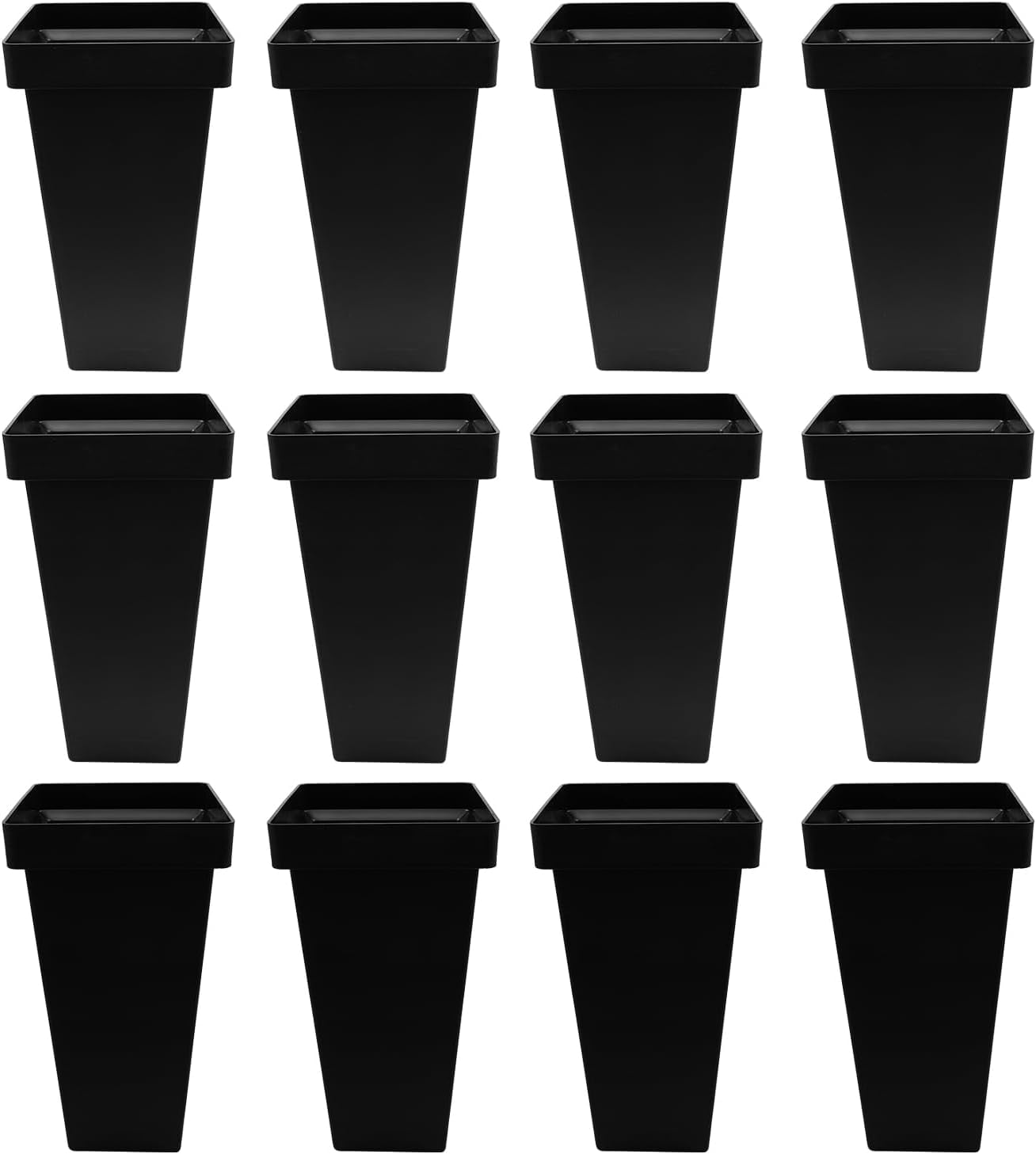 12 Pcs Flower Buckets 13.4 Inch Plastic Flower Bucket for Cut Flowers ...