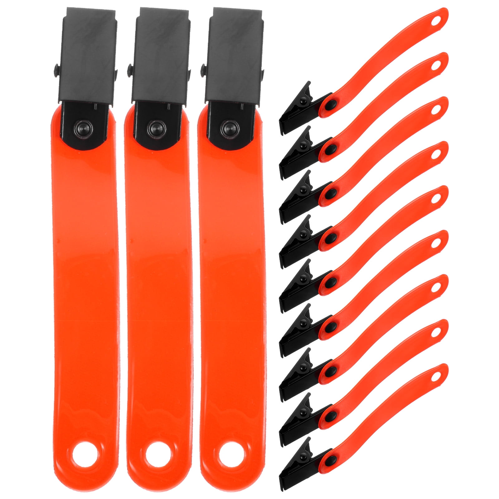 12 Pcs Fluorescent Label Holder Hunting Hiking Camping Clip Reflective ...