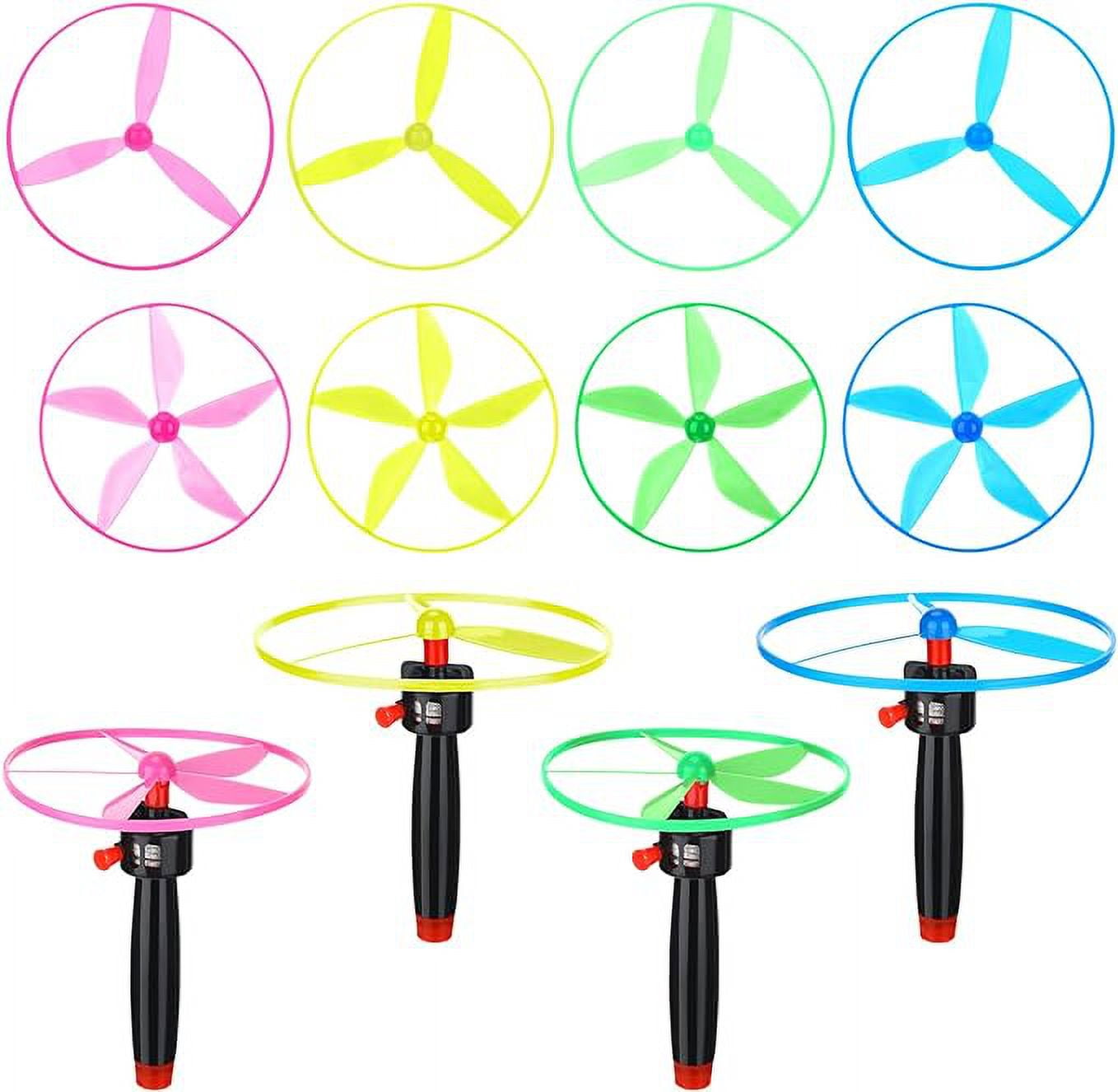 12 Pcs Flying Saucer Flying Disc Toy Helicopter Toy Disco Flyers ...
