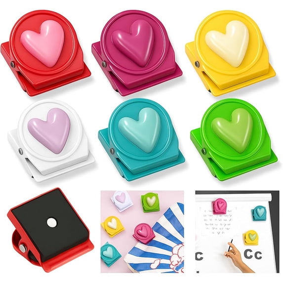 12 Pcs Fridge Magnets Refrigerator Magnetic Clips Colorful for Fridge ...