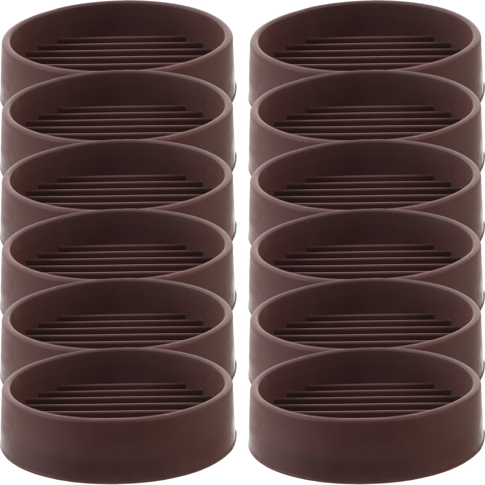 12 Pcs Furniture Foot Pads Round Inches 12pcs Desk Legs Rubber Wheel ...