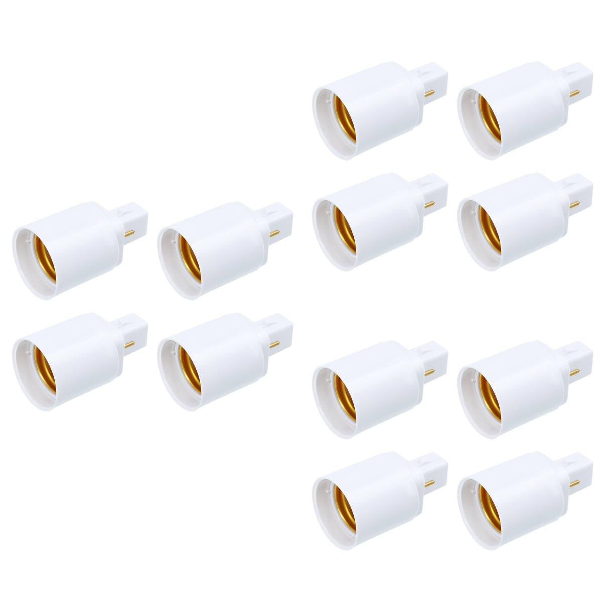 12 Pcs G24d Conversion Lamp Light Bulbs Light Socket Adapter Fitting ...