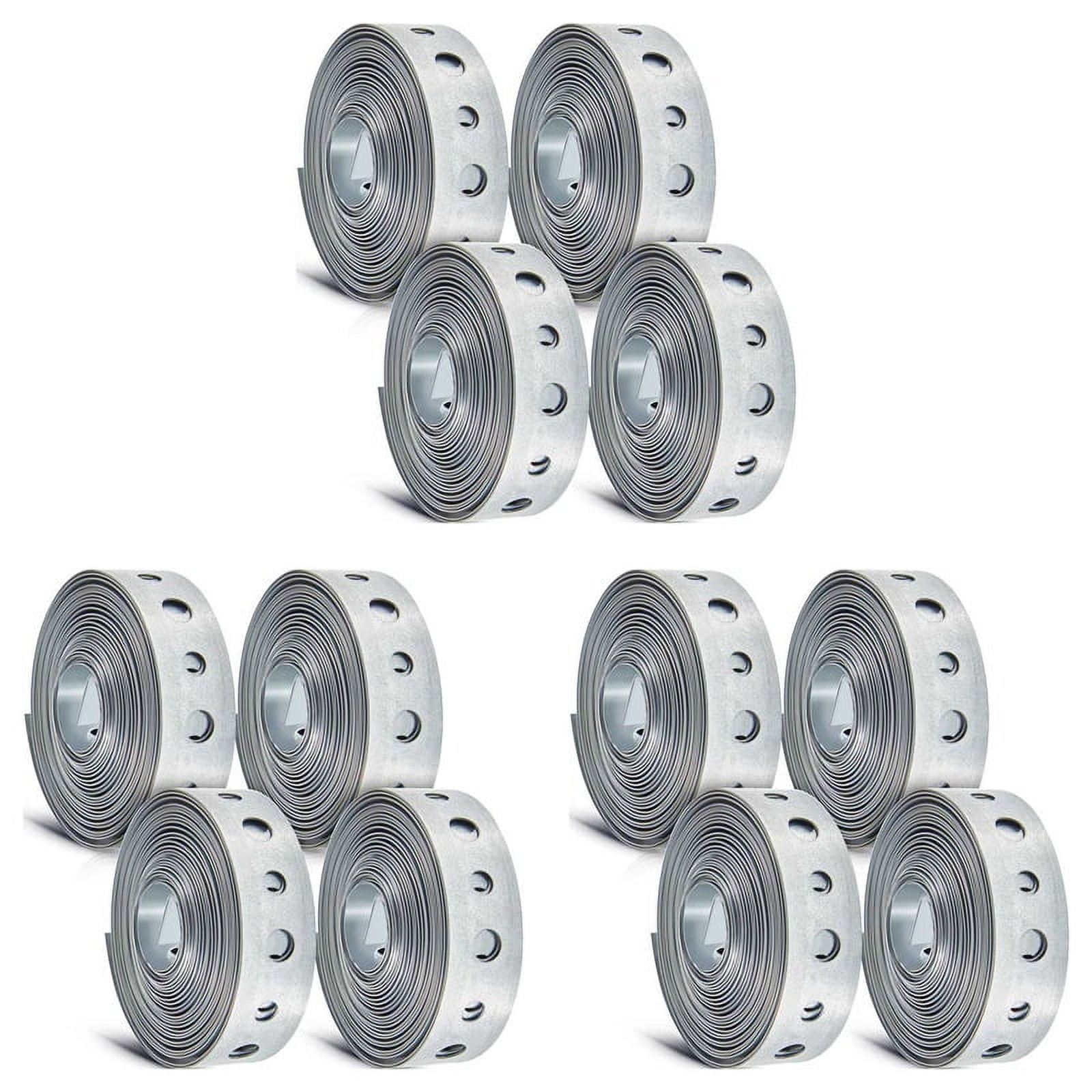 12 Pcs Galvanized Hanger Strap Metal Strapping with Holes Pipe Hanger ...