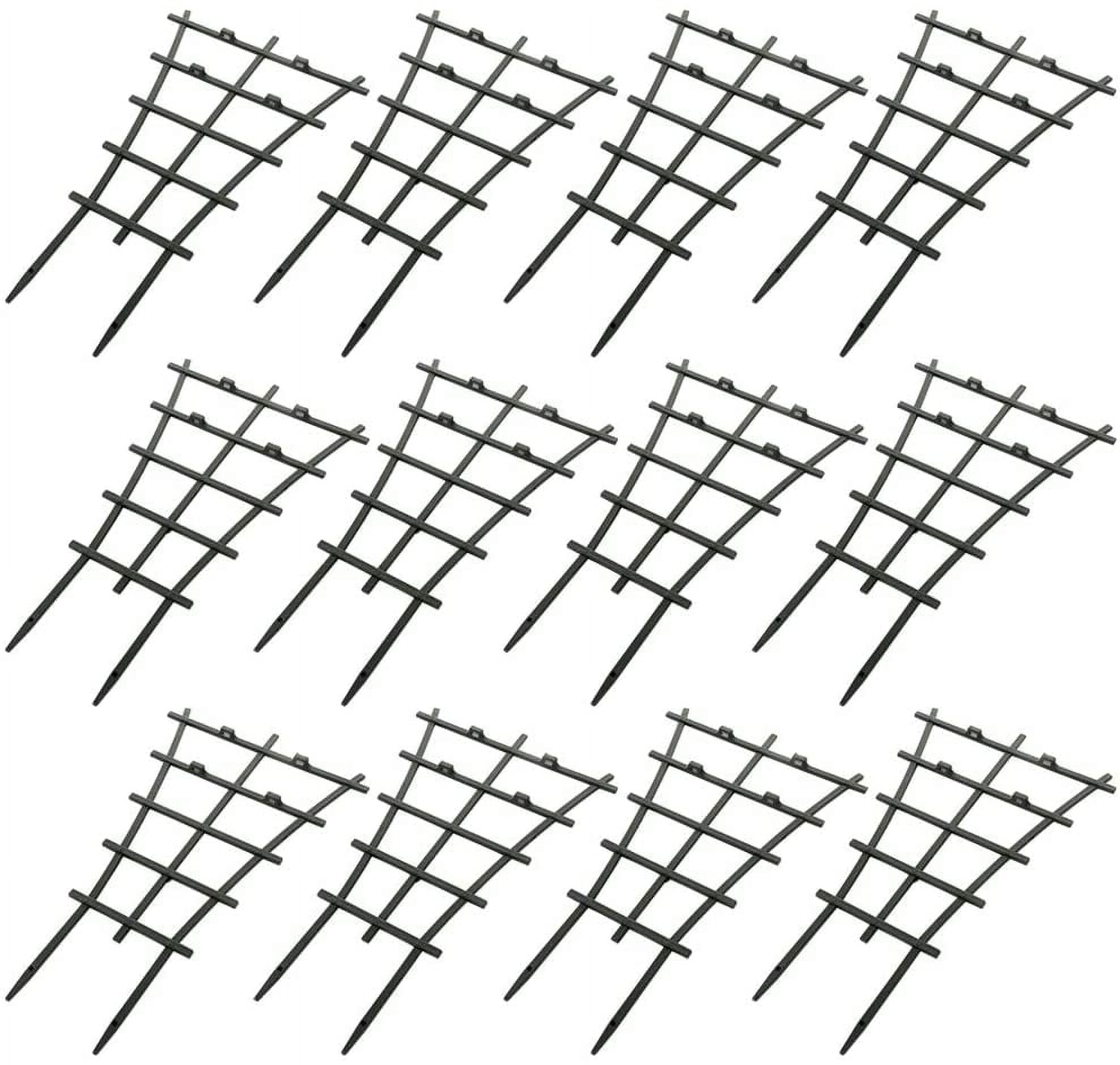 12 Pcs Garden DIY Mini Climbing Trellis Plastic Superimposed Potted ...