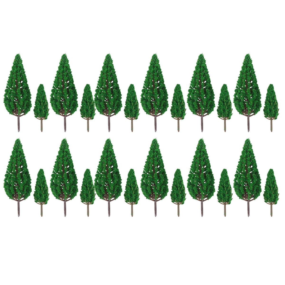 ibasenice Plastic Pine Tree Models for Landscape Diorama 12 Pcs Green ...