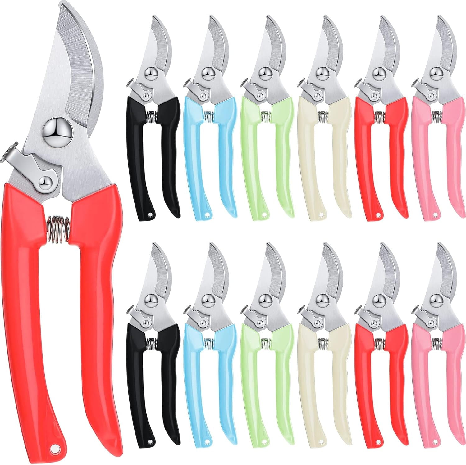 12 Pcs Gardening Scissors Pruning Shears Stainless Steel Plant Scissors ...